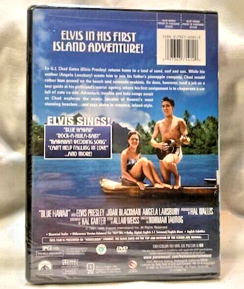 Elvis Presley - Blue Hawaii- DVD /Widescreen - Joan Blackman - *Sealed ...