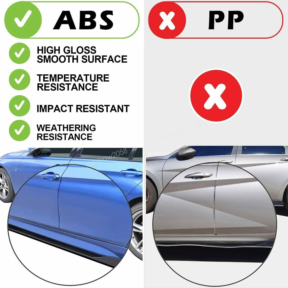 For VW Beetle A5 Carbon Style Front Bumper Lip Splitter Body Kit Side ...