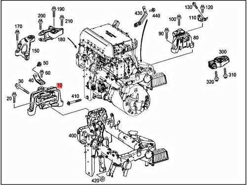 Genuine MERCEDES BBDC W242 C117 W176 X117 Engine mount 2462402517 | eBay