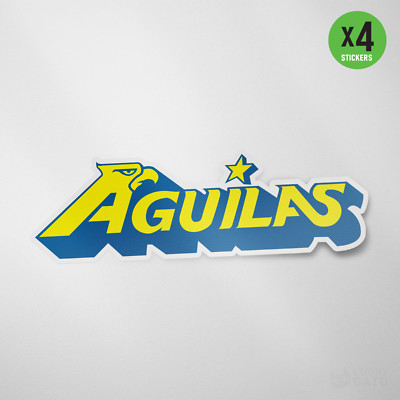 Club America Mexico Retro 4 Pack Sticker Vinyl Decal Calcomania Color ...