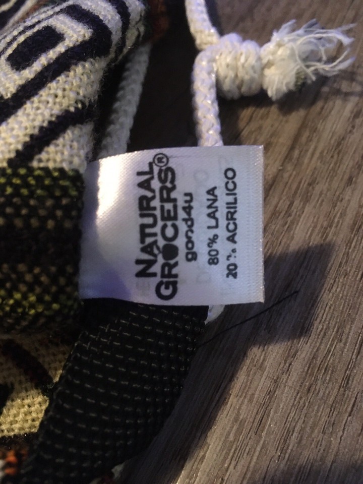 Natural Grocers Knit Lama Multi-Color String Bag Reusable Grocery Bag ...