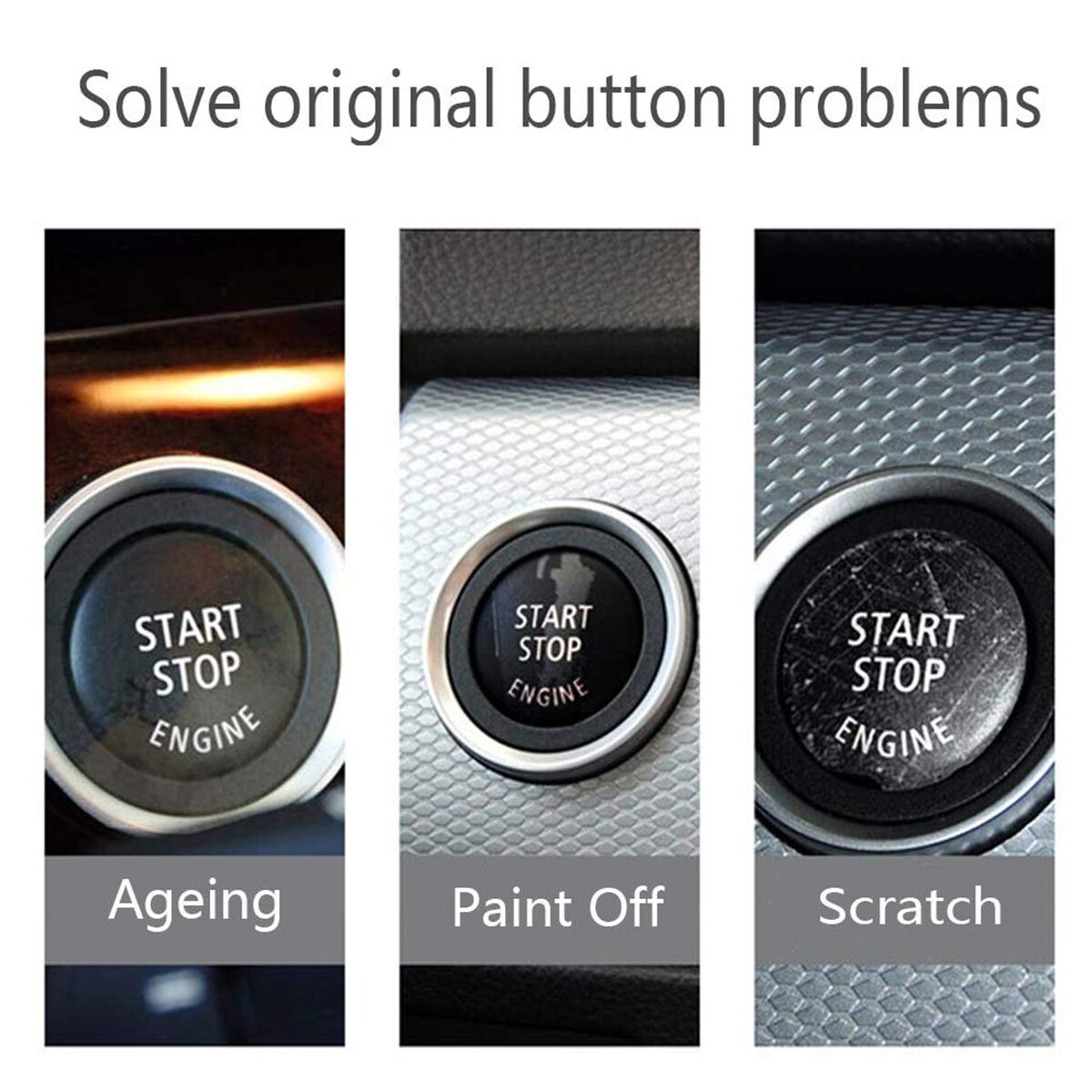 Diamond Crystal Start Stop Switch Button For BMW E Chassis E90 E92 E60 ...