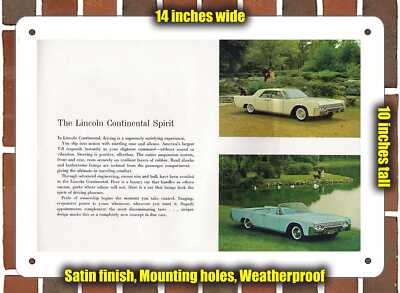 Metal Sign - 1961 Lincoln Continental (Sign Variant #12) | eBay
