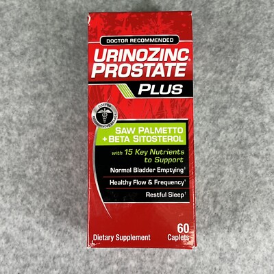 Urinozinc Prostate PLUS Health Complex 60 Caplets Doctor Recommended ...