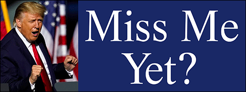 3x8 inch Trump Dancing: Miss Me Yet? Bumper Sticker (president donald ...