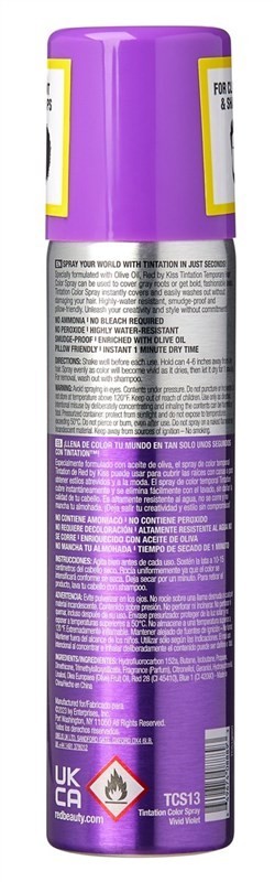 BL Kiss Tintation Temporary Hair Color Spray Vivid Violet 2.82oz X 3 ...