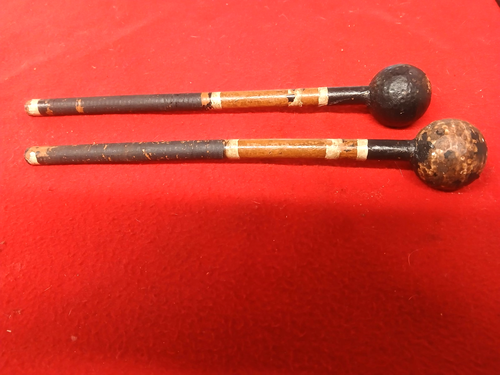 Native American indian vintage old tom tom drum sticks tribe unknown no ...