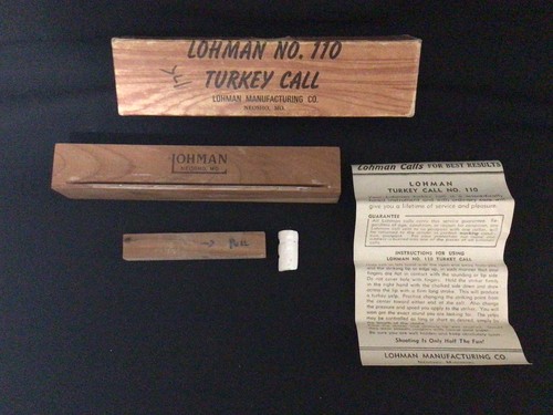 Vintage Lohman No. 110 Turkey Call ~ Original Box w/ Papers | eBay