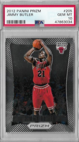 JIMMY BUTLER RC GEM MINT PSA 10 2012-13 PANINI PRIZM ROOKIE CARD #205 ...