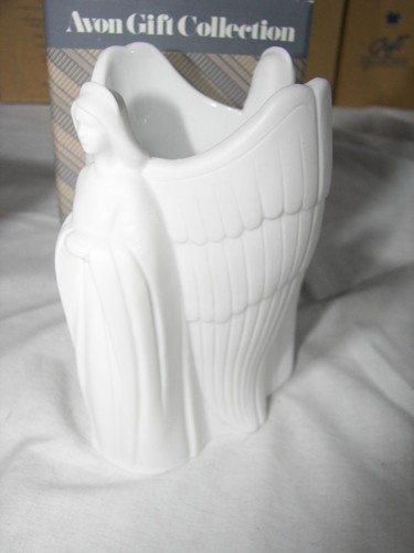 NOS Vintage Avon Gift Collection Porcelain Angels Candle Holder NEW in ...