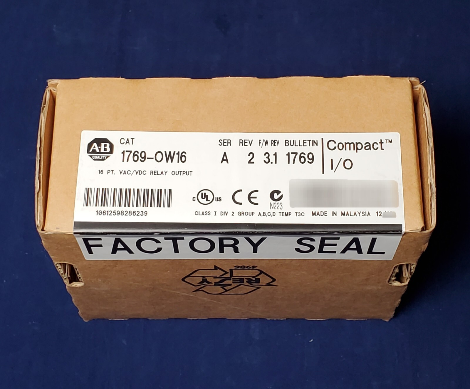 *NEW FACTORY SEALED* Allen-Bradley 1769-OW16 Series A. FW: 3.1 1769 ...
