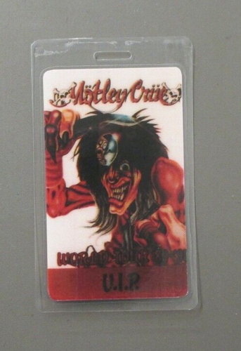 Motley Crue backstage pass laminated Dr Feelgood VIP - OTTO ! | eBay