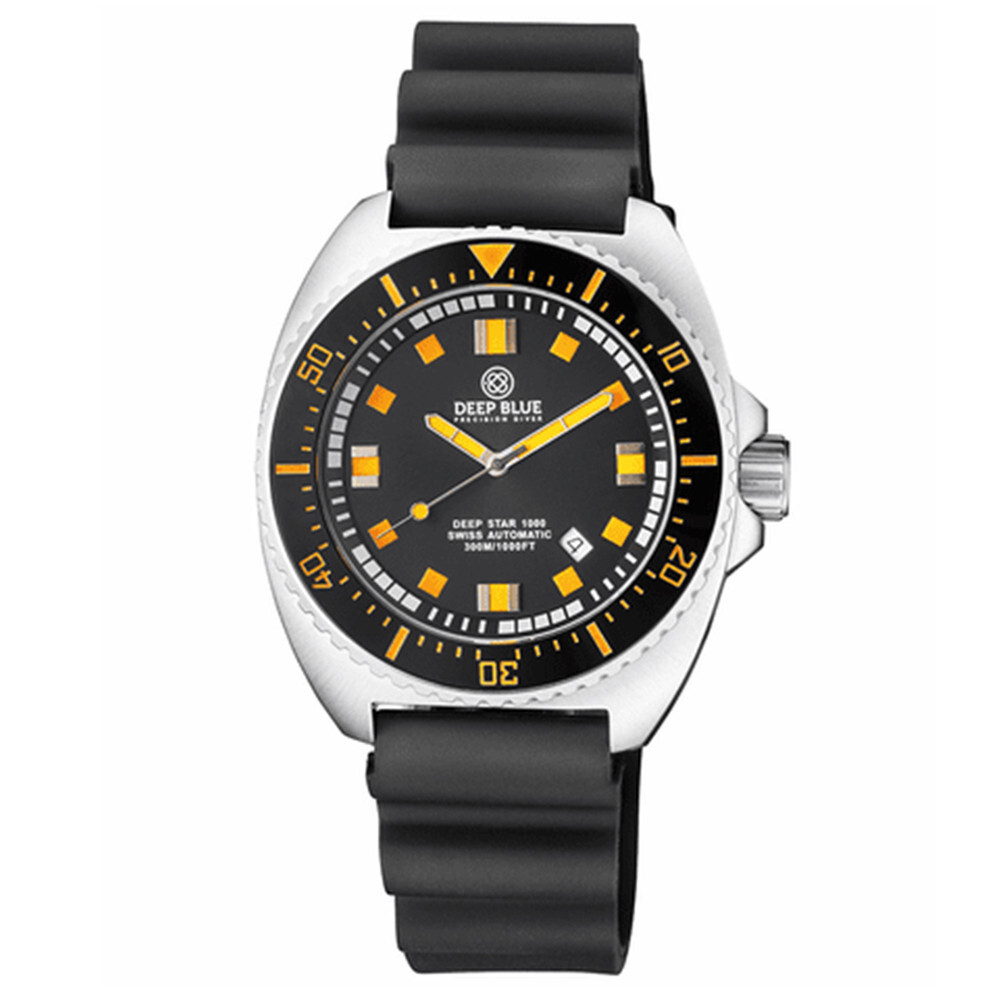 Deep Blue Deep Star 1000 Vintage 45mm Automatic Swiss Sellita Men's ...
