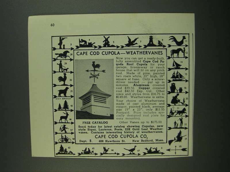 Cape Cod Cupola Weathervanes Quality Antique Cupola Design | 6 Base