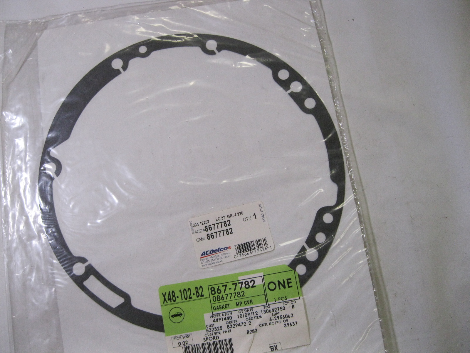 Automatic Transmission Oil Pump Gasket Front GM Parts 8677782 for sale ...