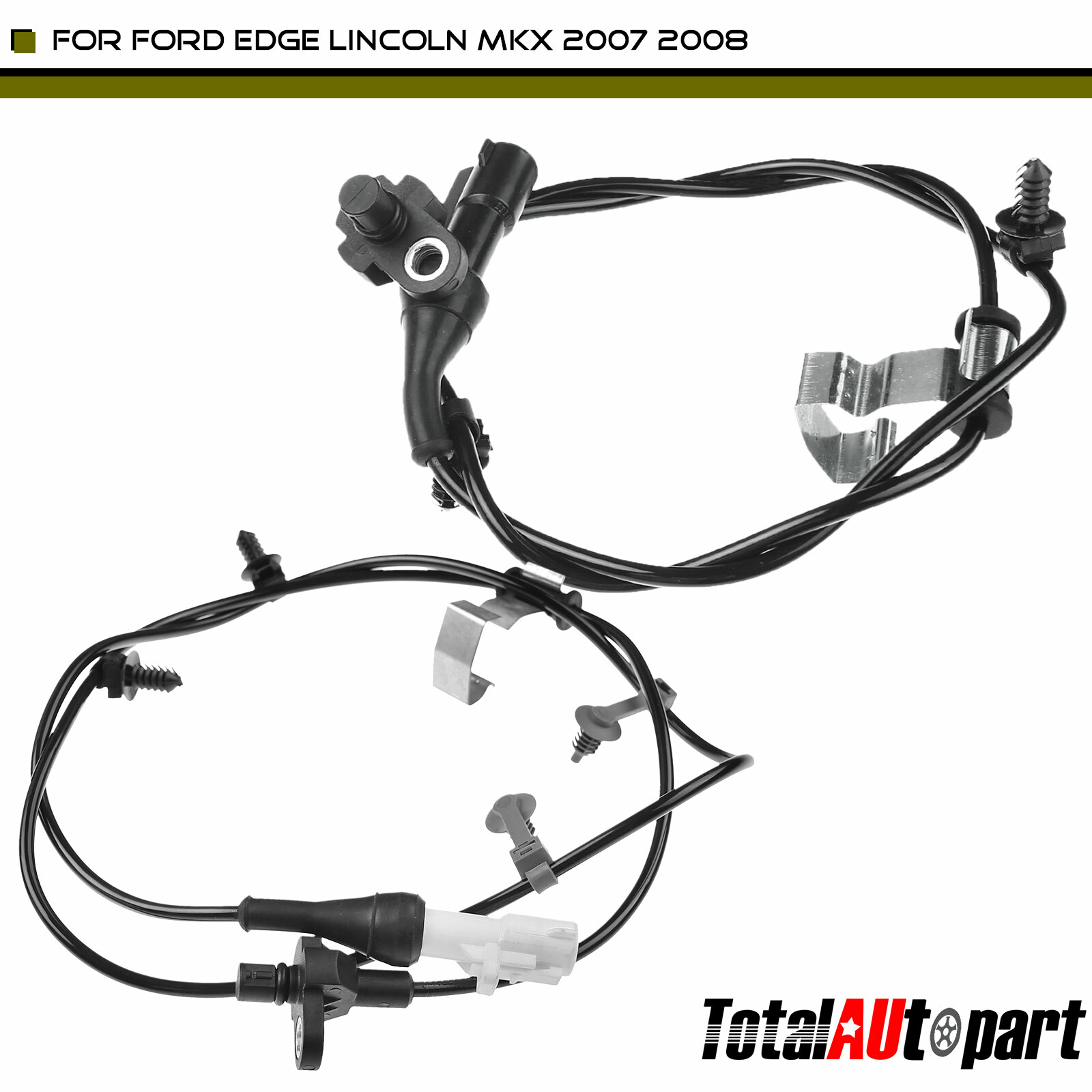 2x ABS Wheel Speed Sensor for Ford Edge Lincoln MKX 07-08 V6 3.5L ...