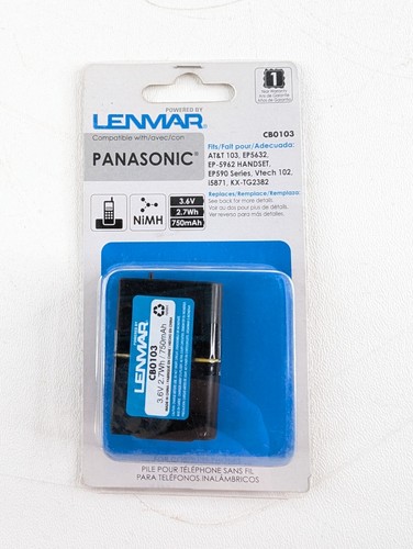 Lenmar CB0103 Nimh Rechargeable Battery for Panasonic 29521835922| eBay