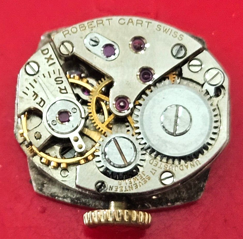 ROBERT CART 17J SWISS WATCH MOVEMENT (BALANCE RUNS WITH ROTATION) LOT ...