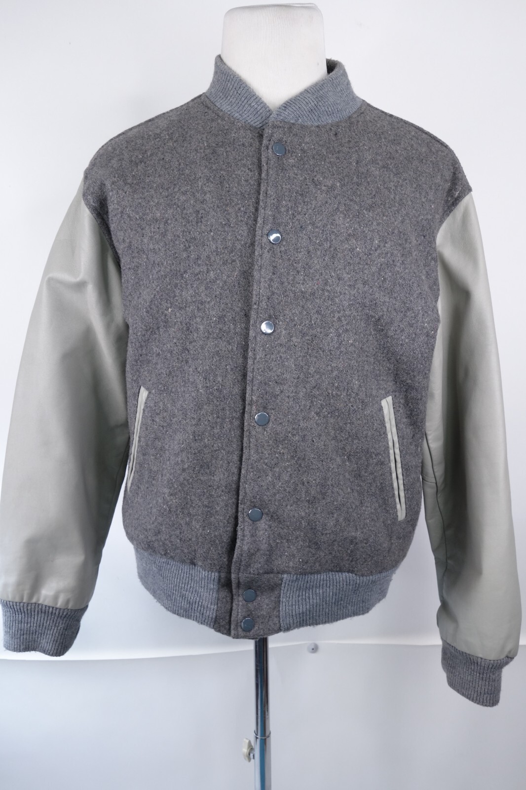 Vintage Mac Murray Varsity Jacket Gray Men Size Large… - Gem