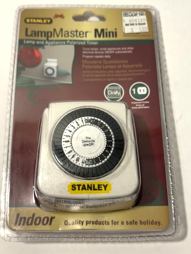 Stanley Lamp Master Mini /Lamp and Appliance Polarize Timer Indoor ...