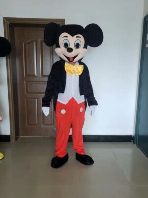 Professional Mickey Mouse Mascot Costume Unisex Adult Size Fancy Dress ...