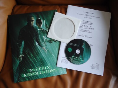 Dossier de Presse Matrix Revolutions + CD-ROM Press Kit | eBay