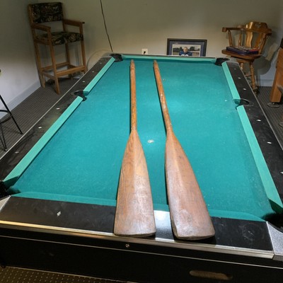 PAIR 84 INCH Swanson WOOD ROW BOAT OARS NAUTICAL Mfg. Albion ...