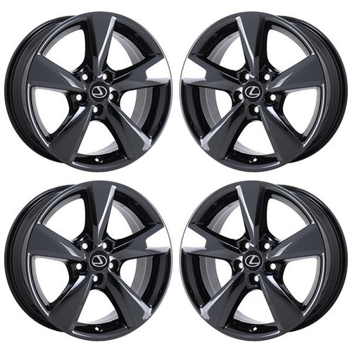 18" LEXUS RX350 PVD BLACK CHROME-C WHEELS RIMS FACTORY OEM 74253 2010 ...