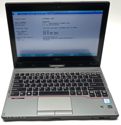 Fujitsu LifeBook T726 TOUCH 12.5" i5-6300u@2.40GHz 8GB RAM No HDD/OS ...