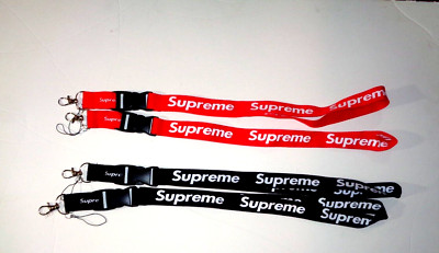 2pcs supreme neck lanyard key chains | eBay