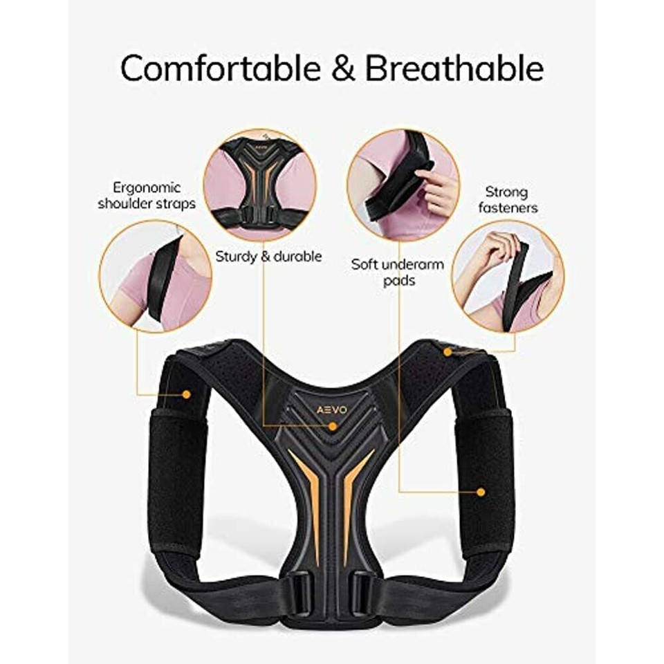 AEVO Compact Posture Corrector Large Men And Women Adjustable Upper ...