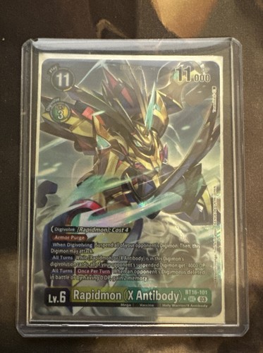 Rapidmon (X Antibody) Digimon BT16-101 ALT Art SEC | eBay