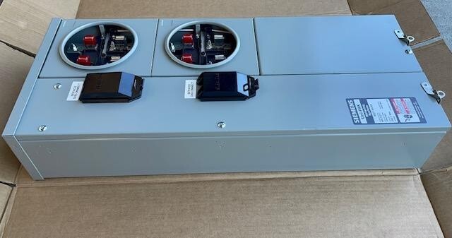 Siemens UNI-PAK WEP2211 Meter Stack, 125 A Self-Contained Socket ...