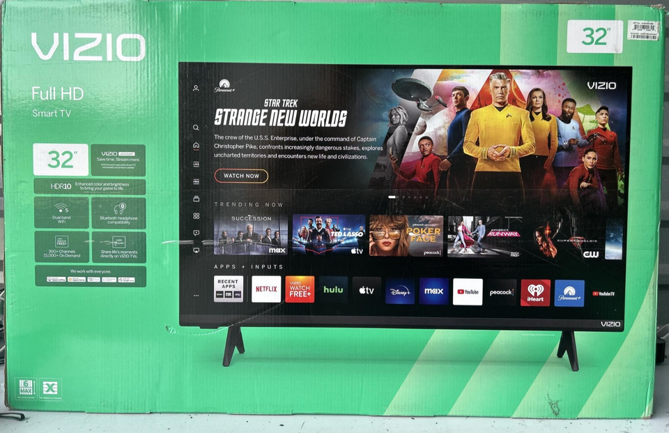 VIZIO VFD32M-0807 32" Full HD LED Smart TV – Wi-Fi Enabled with Built-in Apps O | eBay