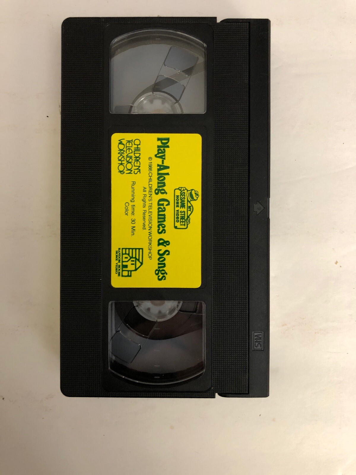 Sesame Street PLAY-ALONG GAMES & SONGS VHS 1986 TESTED EXTREMELY RARE ...