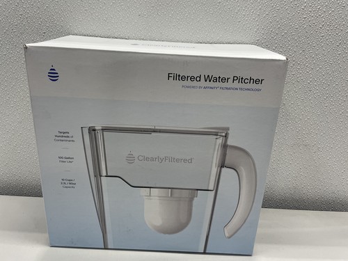 Clearly Filtered 3.2L Water Filter Pitcher Clear/White | eBay