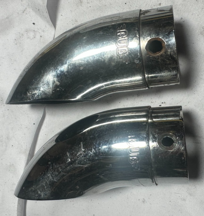 Harley Davidson BUB Exhaust Tip Slide On Turn Down Exhaust Tip 2" | eBay