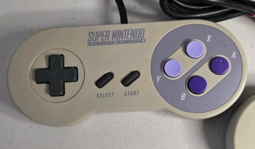 Official Super Nintendo SNES Controller Lot of 2 OEM SNS-005 TESTED ...