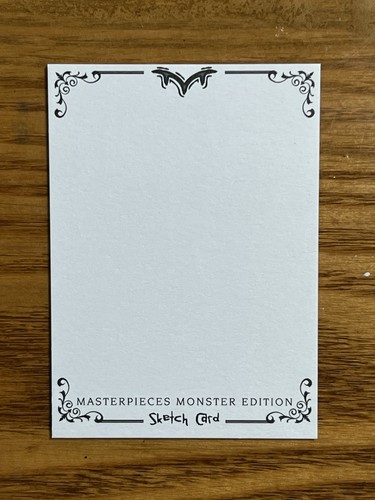 2024 SKYBOX MASTERPIECES MONSTER EDITION SKETCH CARD 1/1 ONE OF ONE ...