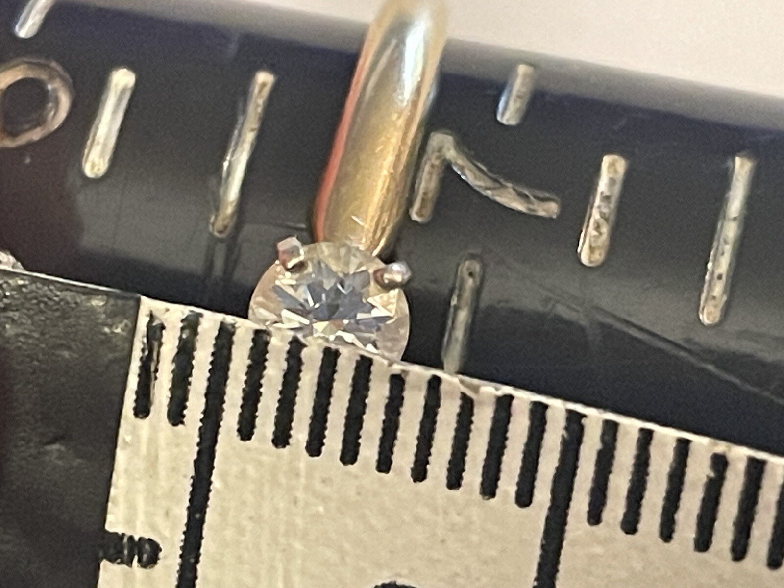 MAGIC GLO 14k Y GOLD SOLITAIRE DIAMOND RING SIZE 6.75 - 2.18G 🌺🌺 | eBay