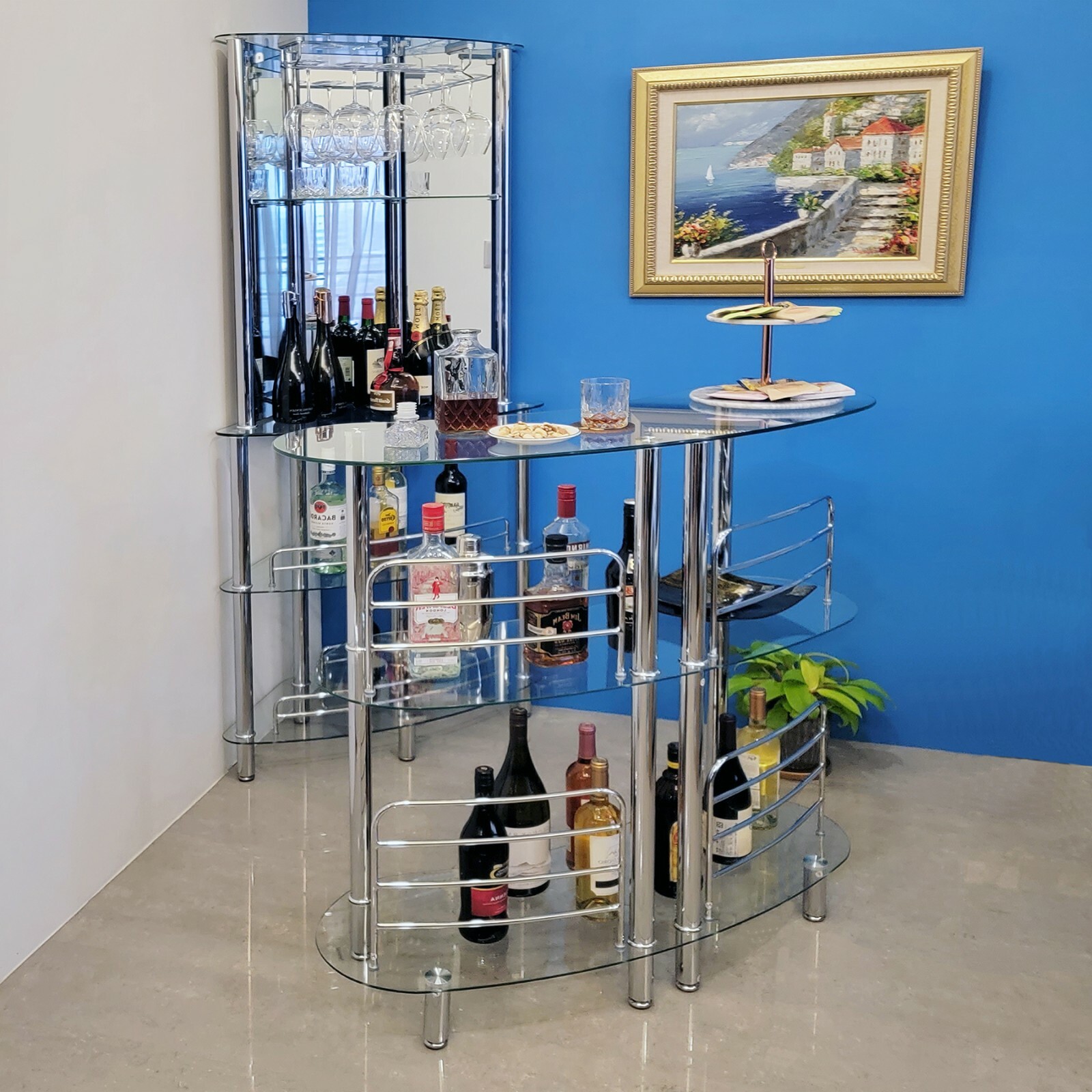 Mango Steam Contemporary Modern Home Entertainment Liquor Bar Catalina ...