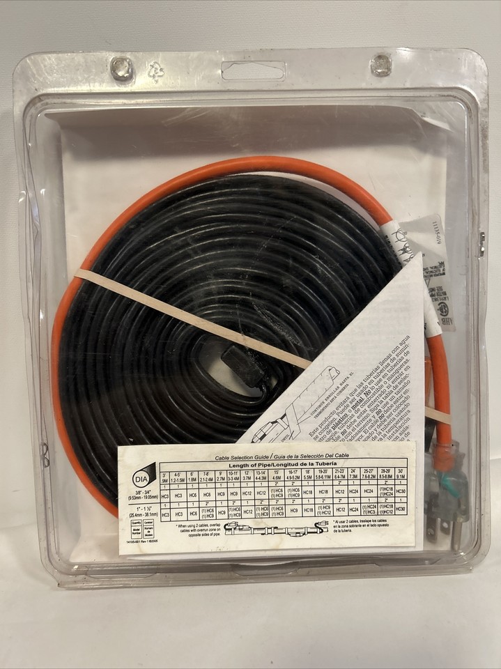 Frost King 30ft, 120V, 7 Watts per Foot Automatic Electric Heat Cable ...