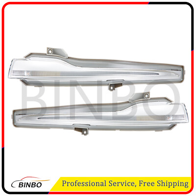 Pair Left & Right Side Mirror Turn Signal Light For Mercedes-Benz W205 ...