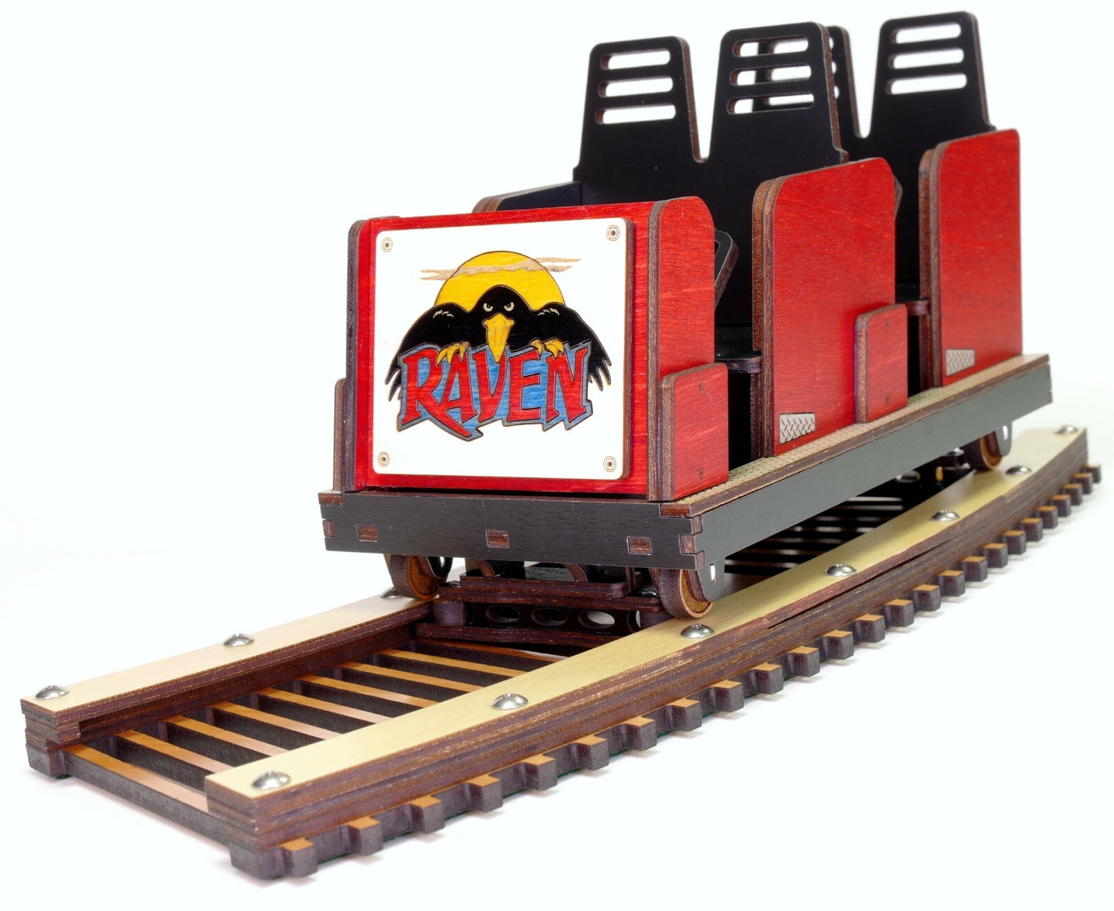 The Raven Roller Coaster Train & Track ~ Detailed Model ~ Laser ...