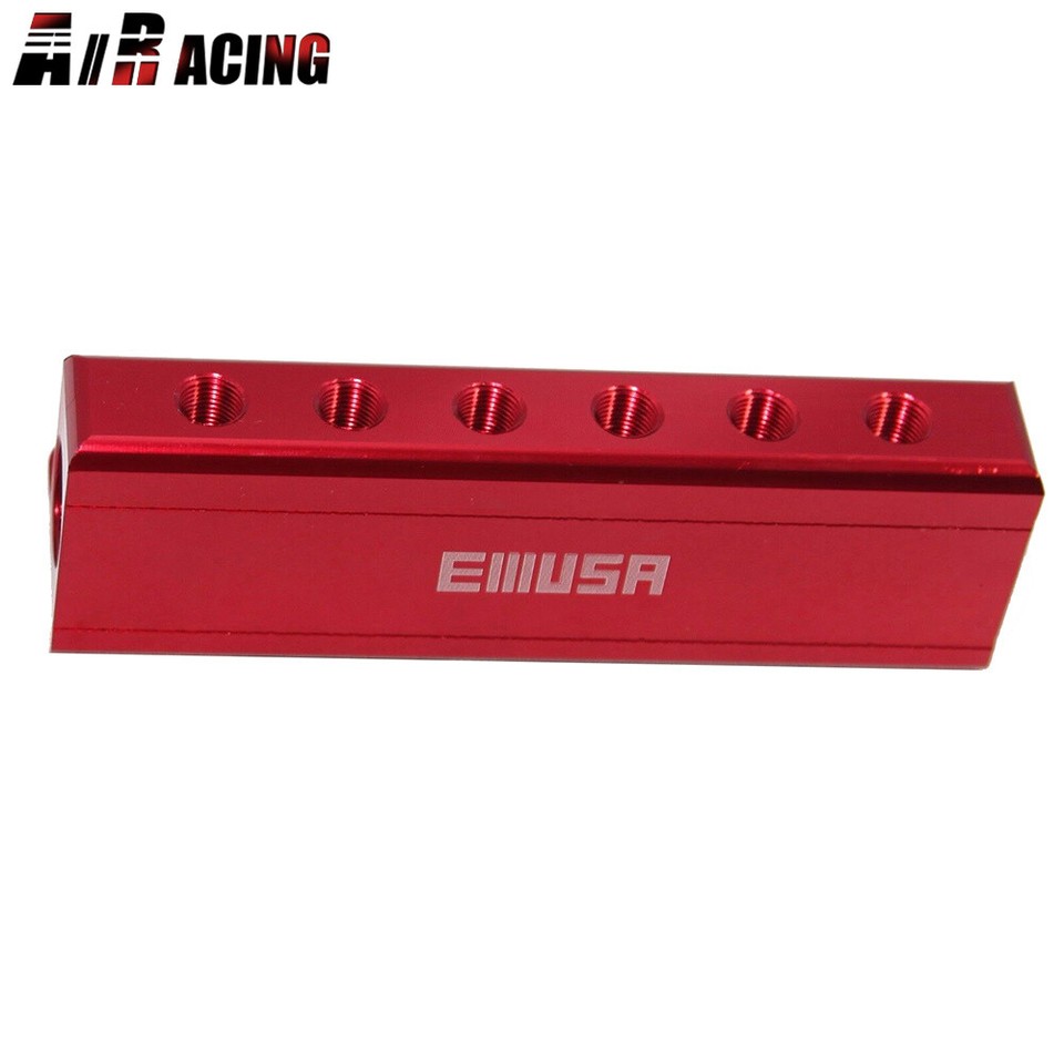 Vacuum Manifold Kits 6 Port 1/8 NPT Turbo Wastegate Boost Block Intake ...