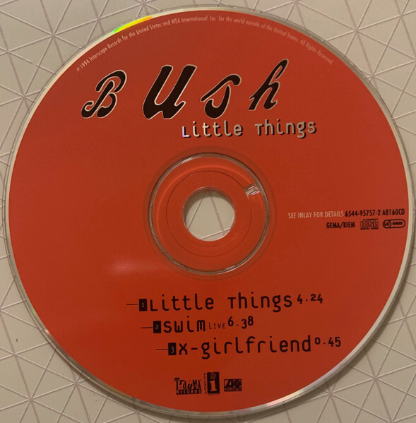 Bush+Little+Things+CD+Single+Id7900z for sale online | eBay