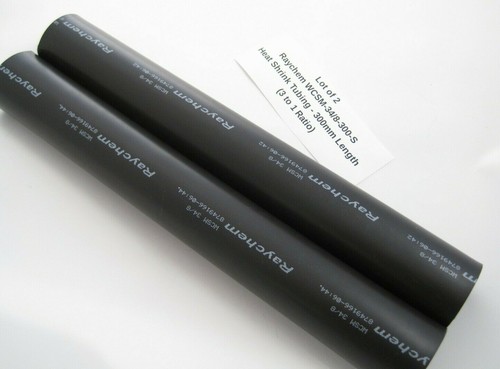 Lot of 2 Raychem WCSM-34/8-300-S Heat Shrink Tubing - 300mm Length - 3 ...
