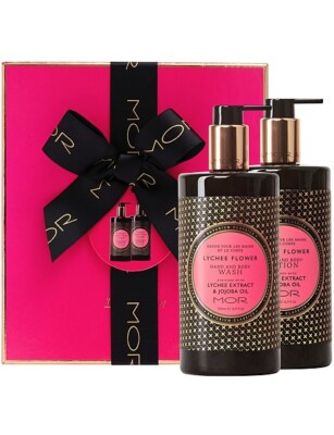 MOR Lychee Flower Hand & Body Wash and Hand & Body Lotion gift box set ...