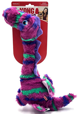 KONG Shakers Honkers Dragon LARGE Plush Squeaky Tug & Shake Dog Toy 17 ...