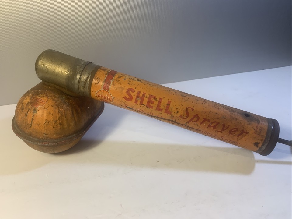 Vintage Shell Company Insect Sprayer Oil Decoration Decor Conversation ...